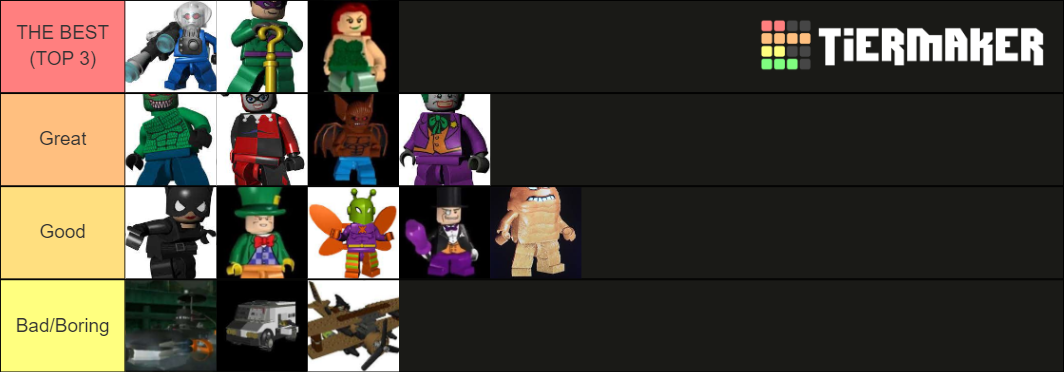 Lego Batman Villains (All 15 Bosses) Tier List (Community Rankings ...
