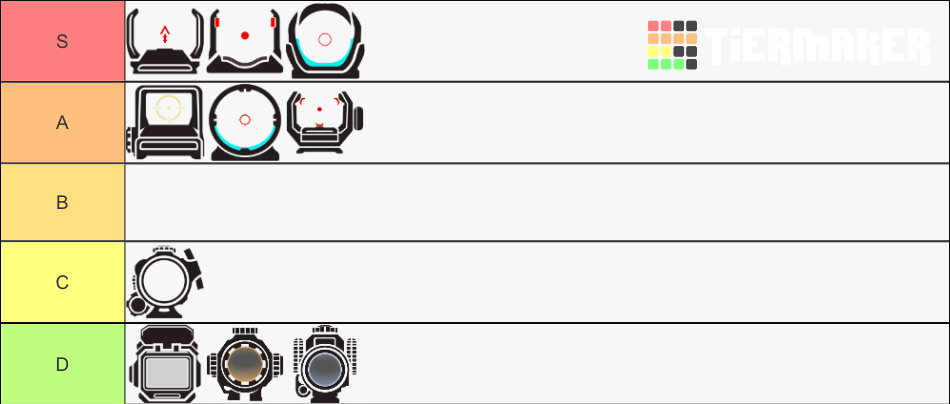 Apex Legends Optics Tier List (Community Rankings) - TierMaker