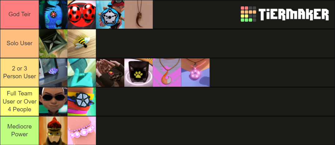 Miraculous Ladybug Powers Tier List (Community Rankings) - TierMaker