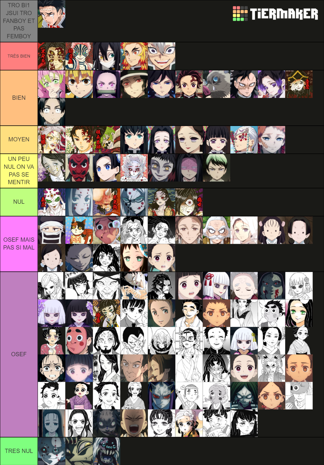 Demon Slayer Tier List (Community Rankings) - TierMaker