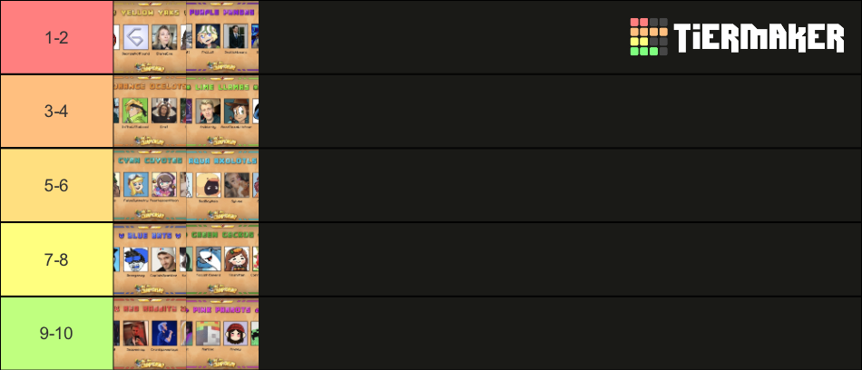 Mcc 23 teams Tier List (Community Rankings) - TierMaker