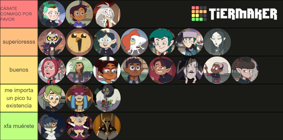 The Owl House: All Characters Tier List (Community Rankings) - TierMaker