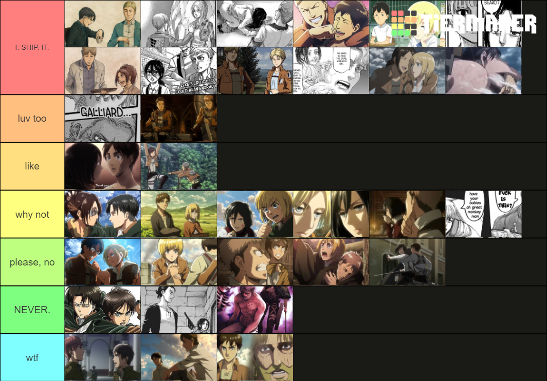 Attack on Titan Ship Tier List (Community Rankings) - TierMaker