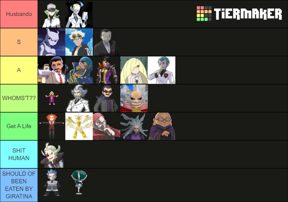 Poke-Bad Guys Tier List (Community Rankings) - TierMaker