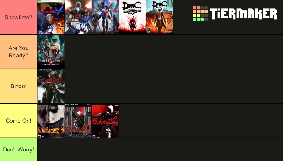 DMC Box Art Ranking Tier List (Community Rankings) - TierMaker