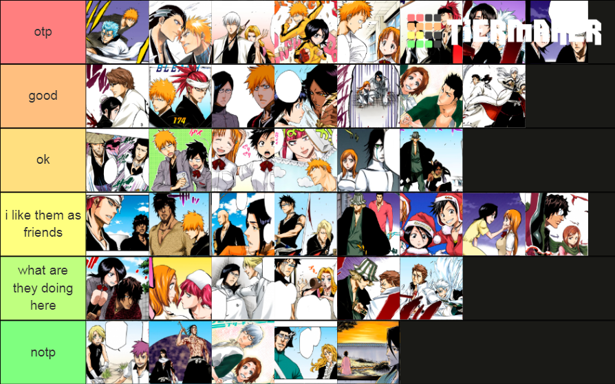 Bleach - ships Tier List (Community Rankings) - TierMaker