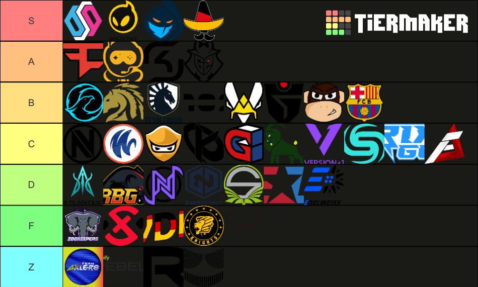 RLCS logo Tier List (Community Rankings) - TierMaker