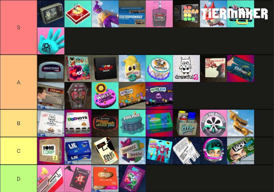 Every Jackbox Game and Pack Tier List (Community Rankings) - TierMaker