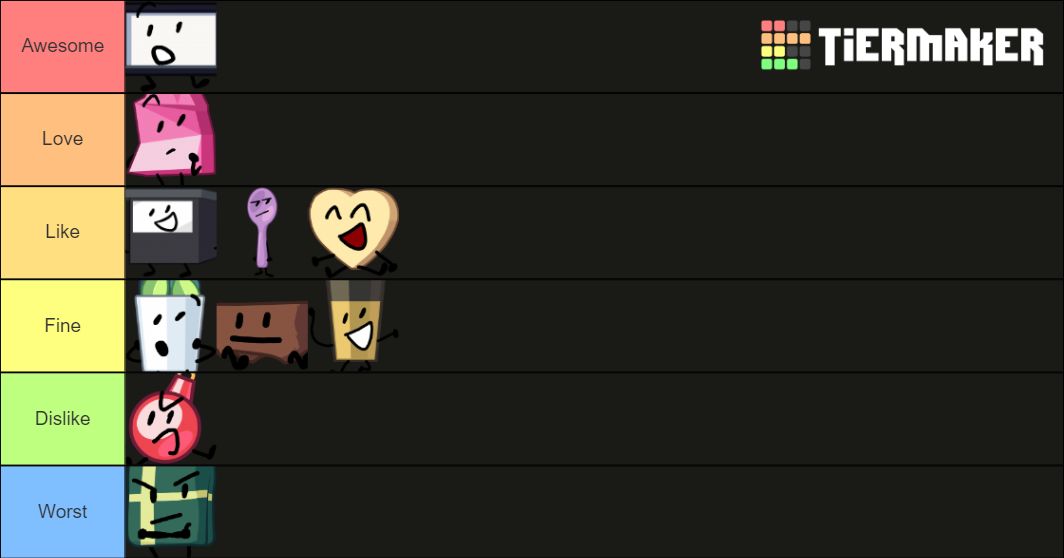 (UPDATE) Stupid Object Show Tier List (Community Rankings) - TierMaker