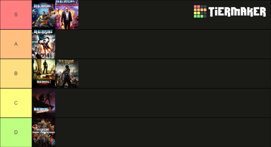 Ranking All Dead Rising Video Games Tier List (Community Rankings ...