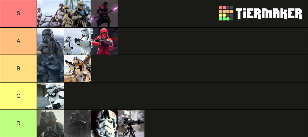 Storm Trooper Armor Tier List (Community Rankings) - TierMaker