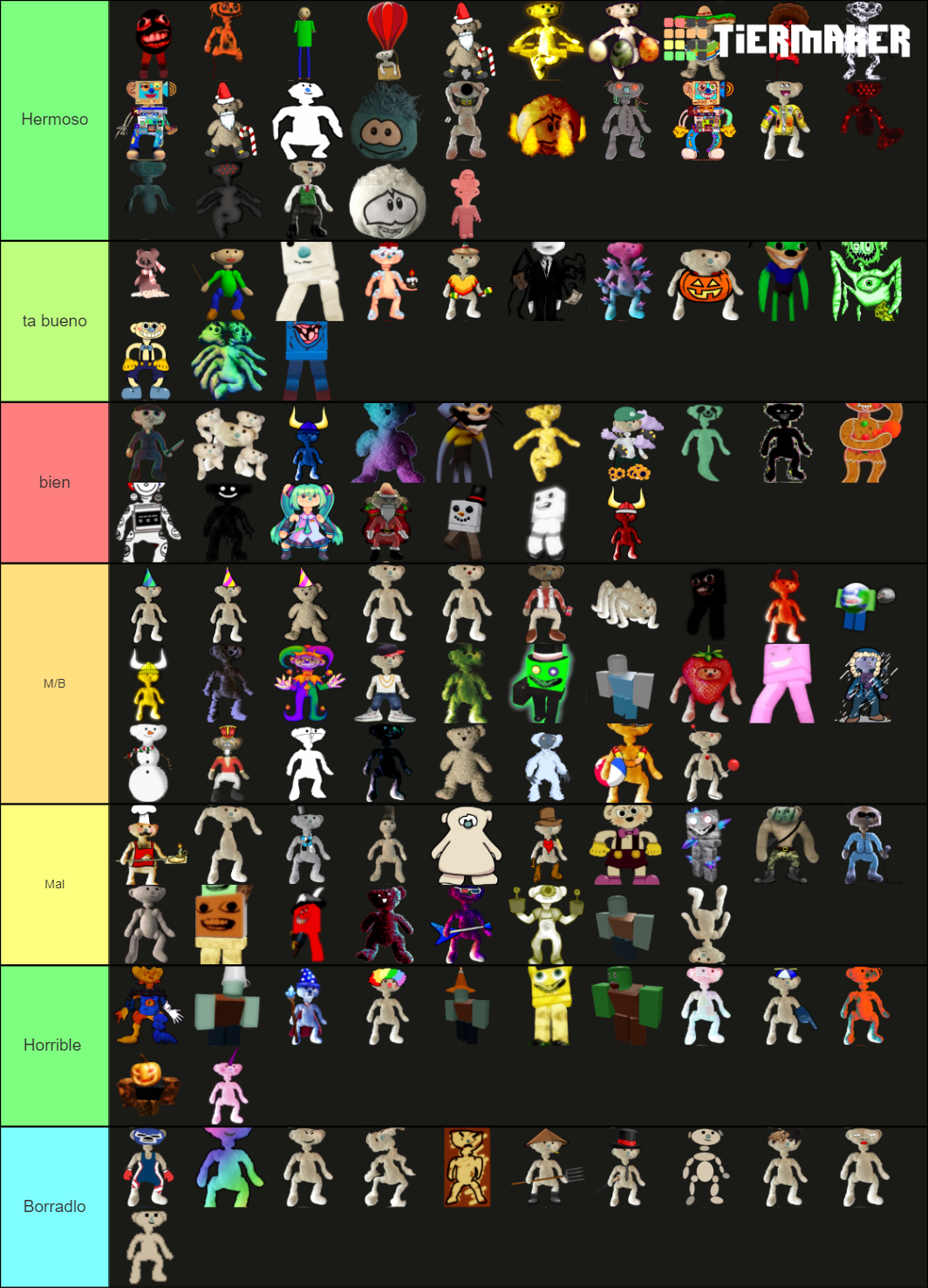 BEAR * (And Alpha) Skins Tier List (Community Rankings) - TierMaker
