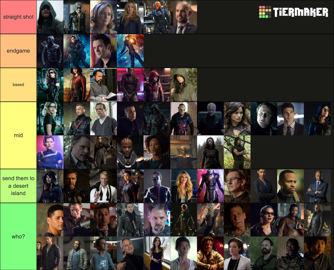 Arrow Characters Tier List (Community Rankings) - TierMaker