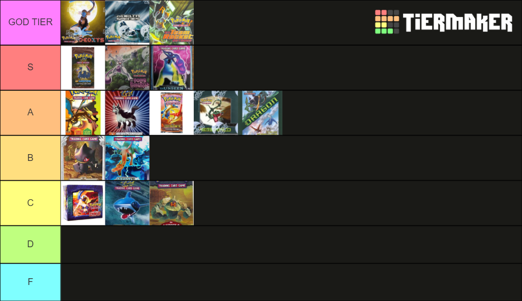 pokemon TCG ex era sets Tier List (Community Rankings) - TierMaker