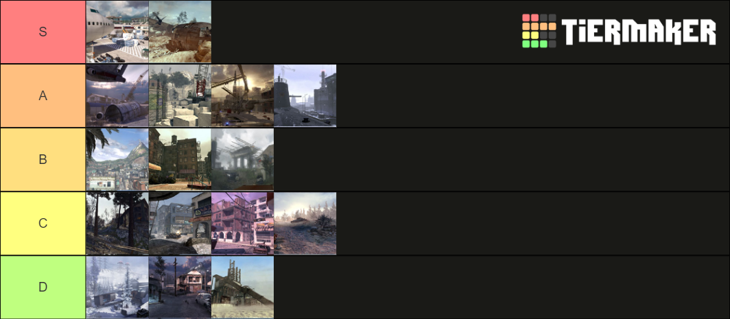 Modern Warfare 2 Maps Tier List (Community Rankings) - TierMaker