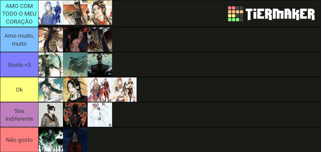 tian guan ci fu (tgcf) characters ranking Tier List (Community Rankings ...