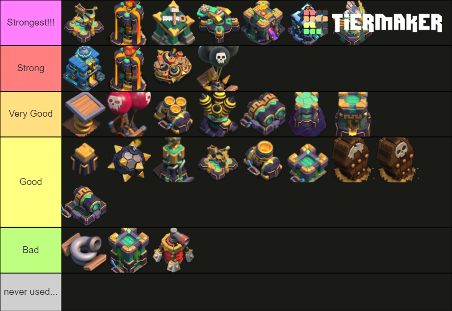 Clash Of Clans Defense :D Tier List (Community Rankings) - TierMaker