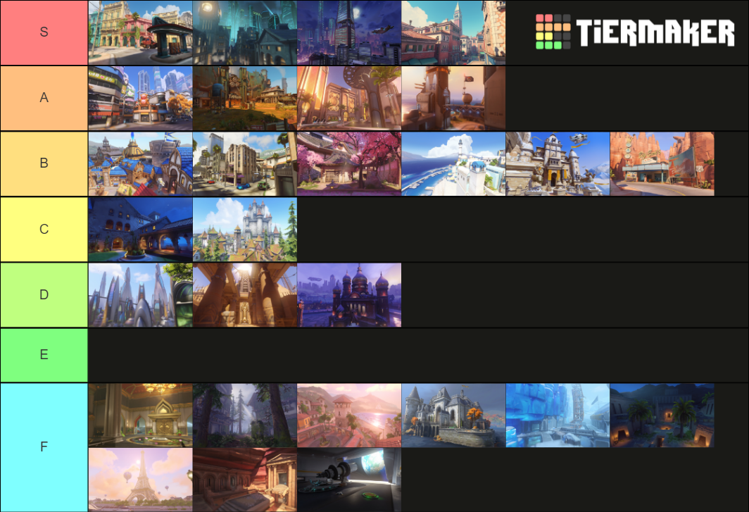 Overwatch Maps Tier List (Community Rankings) - TierMaker
