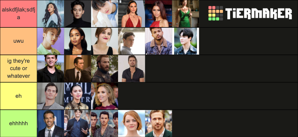 the best looking tm Tier List (Community Rankings) - TierMaker