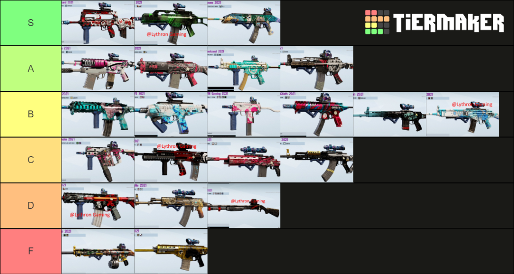 R6 Esports Tier 3 skins Tier List (Community Rankings) - TierMaker