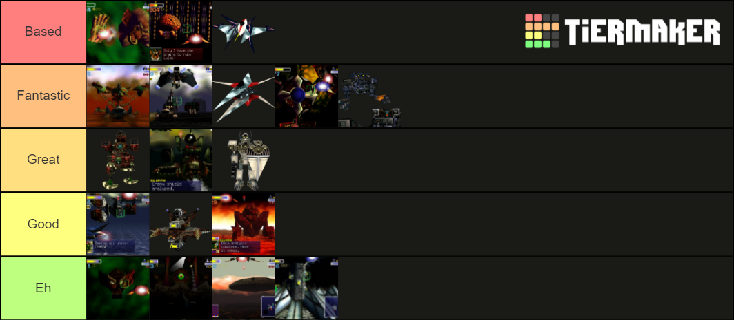 Star Fox 64 Boss Rankings Tier List (Community Rankings) - TierMaker