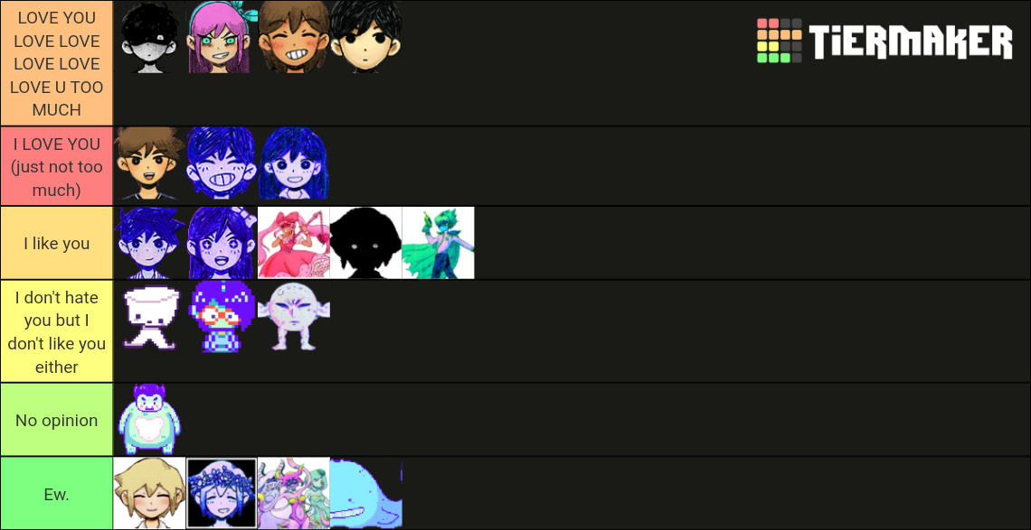 OMORI Characters Tier List (Community Rankings) - TierMaker