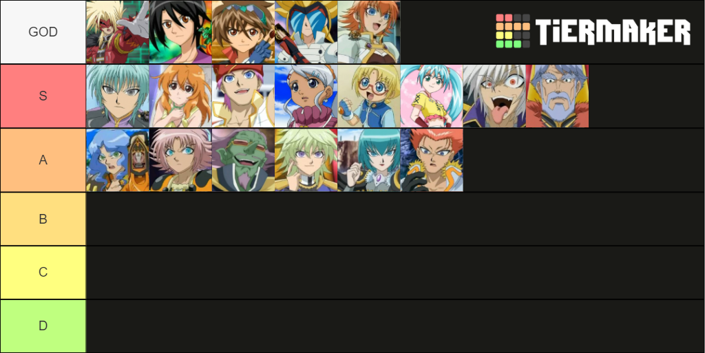 Bakugan Characters Season 1&2 Tier List (Community Rankings) - TierMaker