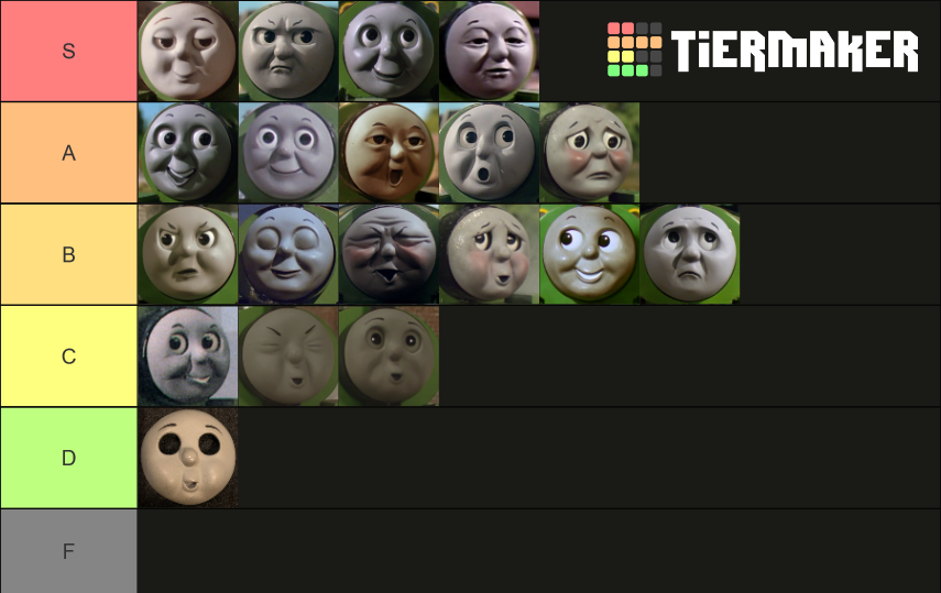 Thomas the Tank Engine Faces (Percy) Tier List (Community Rankings ...