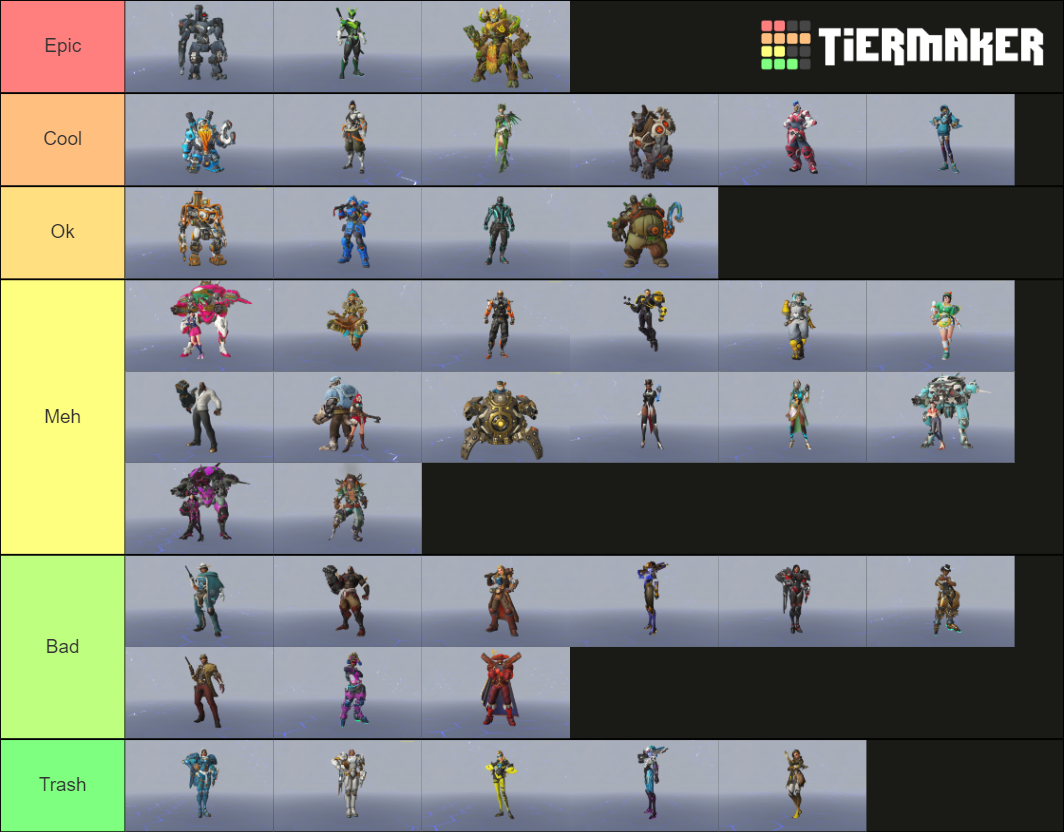Overwatch Anniversary Skins Tier List (Community Rankings) - TierMaker