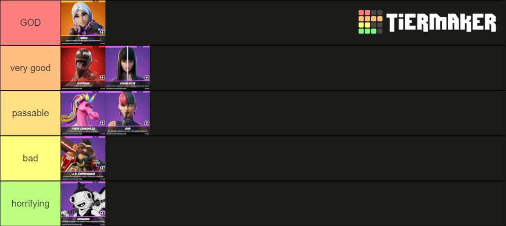 Battle Pass Fortnite S8 C2 Tier List (Community Rankings) - TierMaker