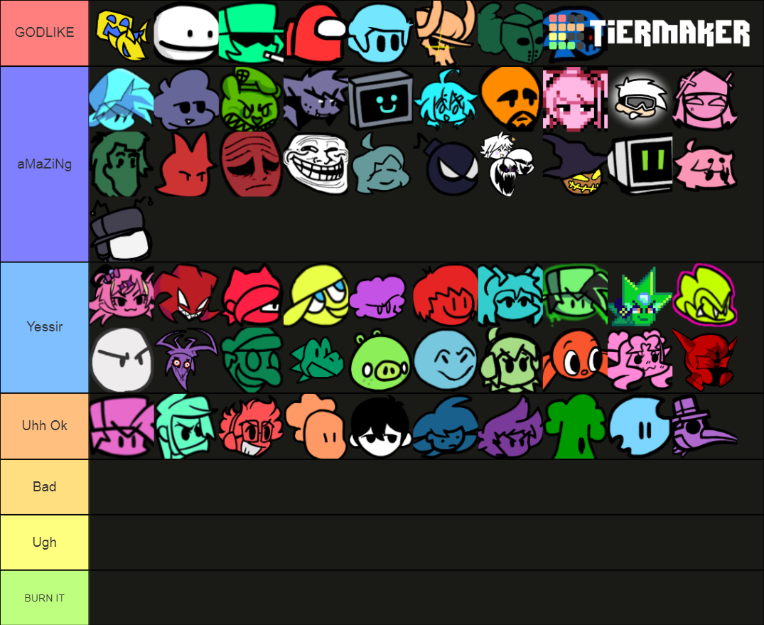 cool fnf mod Tier List (Community Rankings) - TierMaker