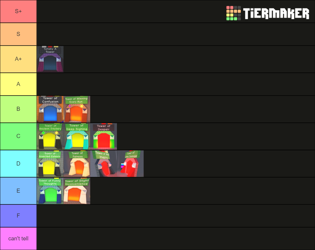 All Ring 3 towers in Juke's Towers of Hell (JToH) Tier List (Community ...