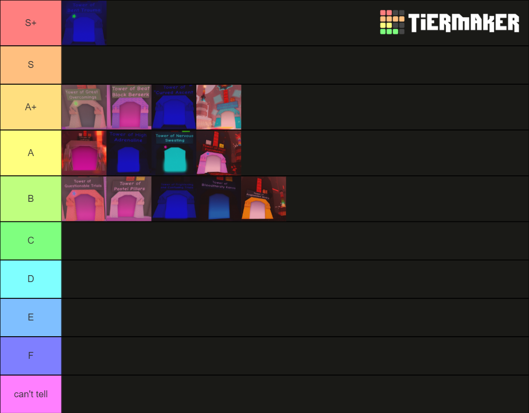 All Ring 9 towers in Juke's Towers of Hell (JToH) Tier List (Community ...
