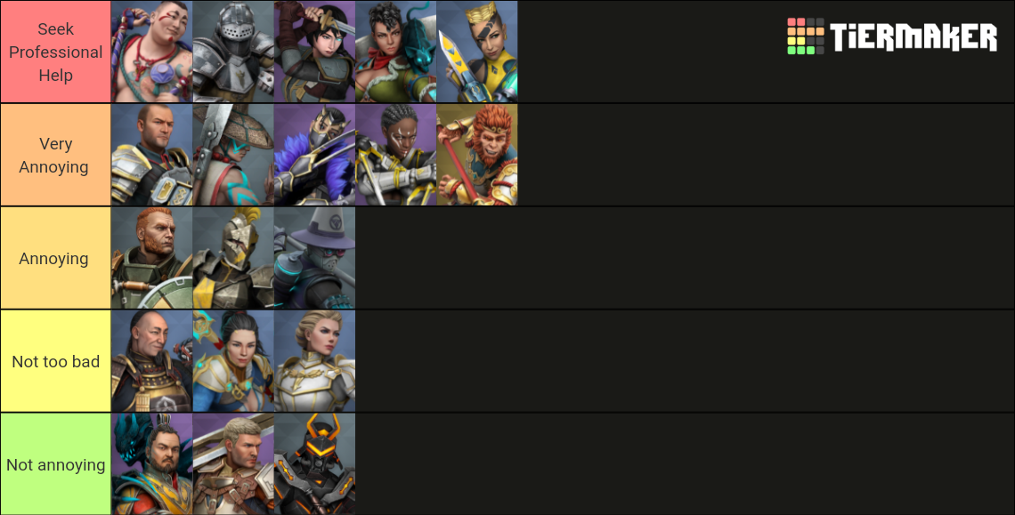 Shadow Fight Arena Characters Tier List (Community Rankings) - TierMaker