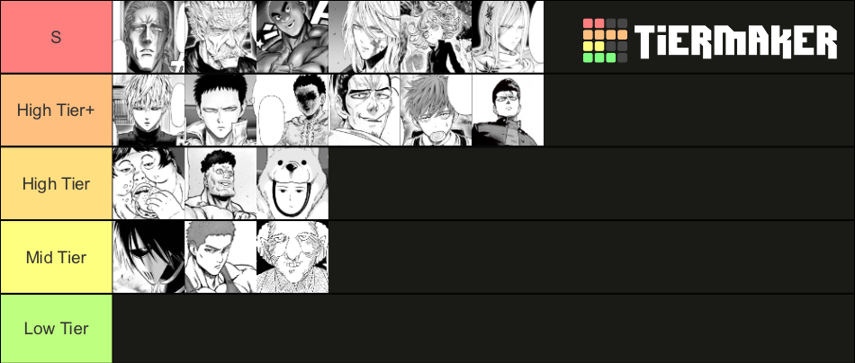 OPM S class Hero Tier List (Community Rankings) - TierMaker