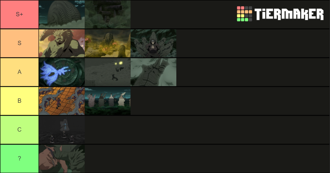 Senju Hashirama jutsu powerlist Tier List (Community Rankings) - TierMaker