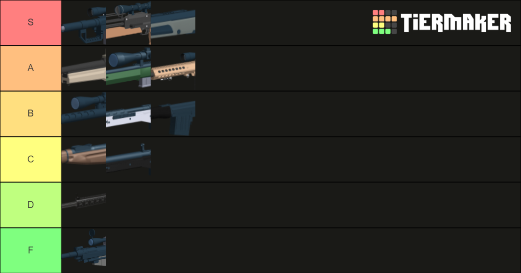Phantom Forces Snipers Tier List (Community Rankings) - TierMaker