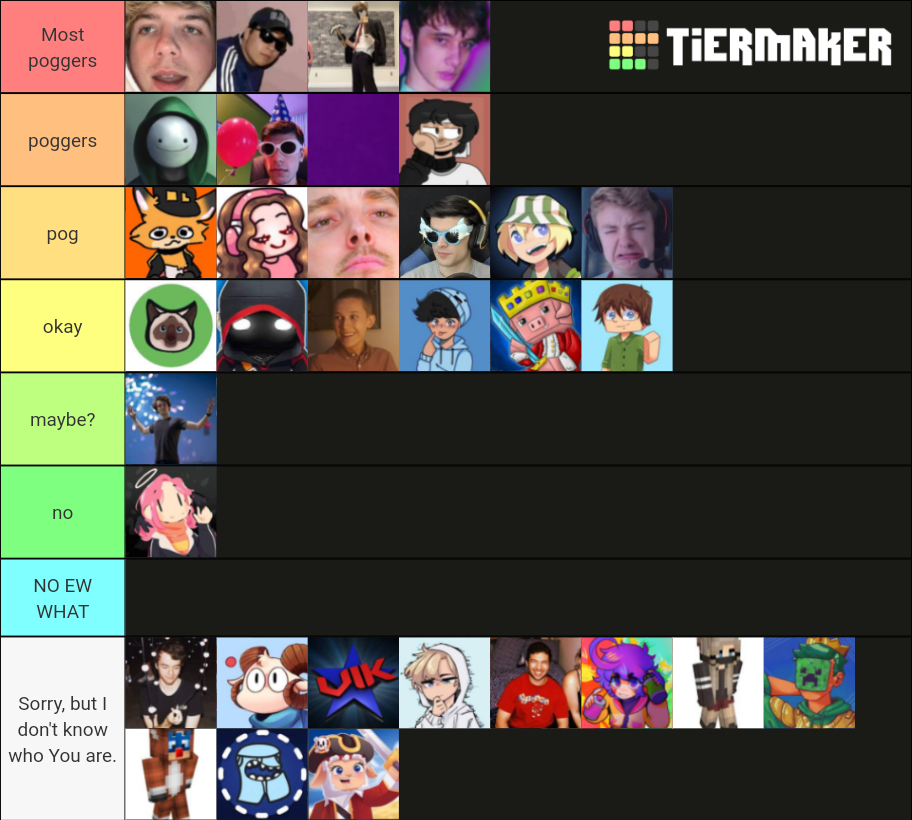 Best DSMP Member Tier List (Community Rankings) - TierMaker