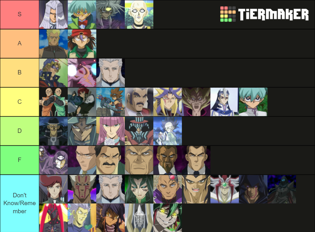 Yu-Gi-Oh! Villains Best to Worst Tier List (Community Rankings) - TierMaker