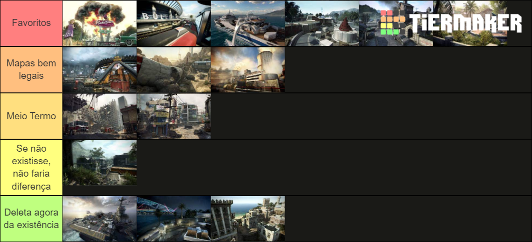 Call of Duty BO2 Maps Tier List (Community Rankings) - TierMaker