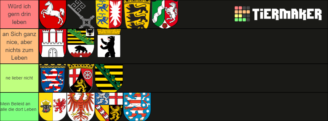 BundeslÃ¤nder Deutschlands (Wappen) Tier List (Community Rankings ...