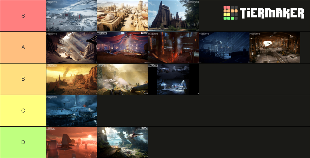 Star Wars Battlefront 2 HVV Maps Tier List (Community Rankings) - TierMaker