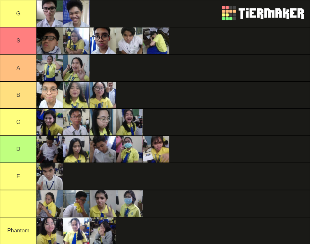 Gray Student TierList Tier List (Community Rankings) - TierMaker