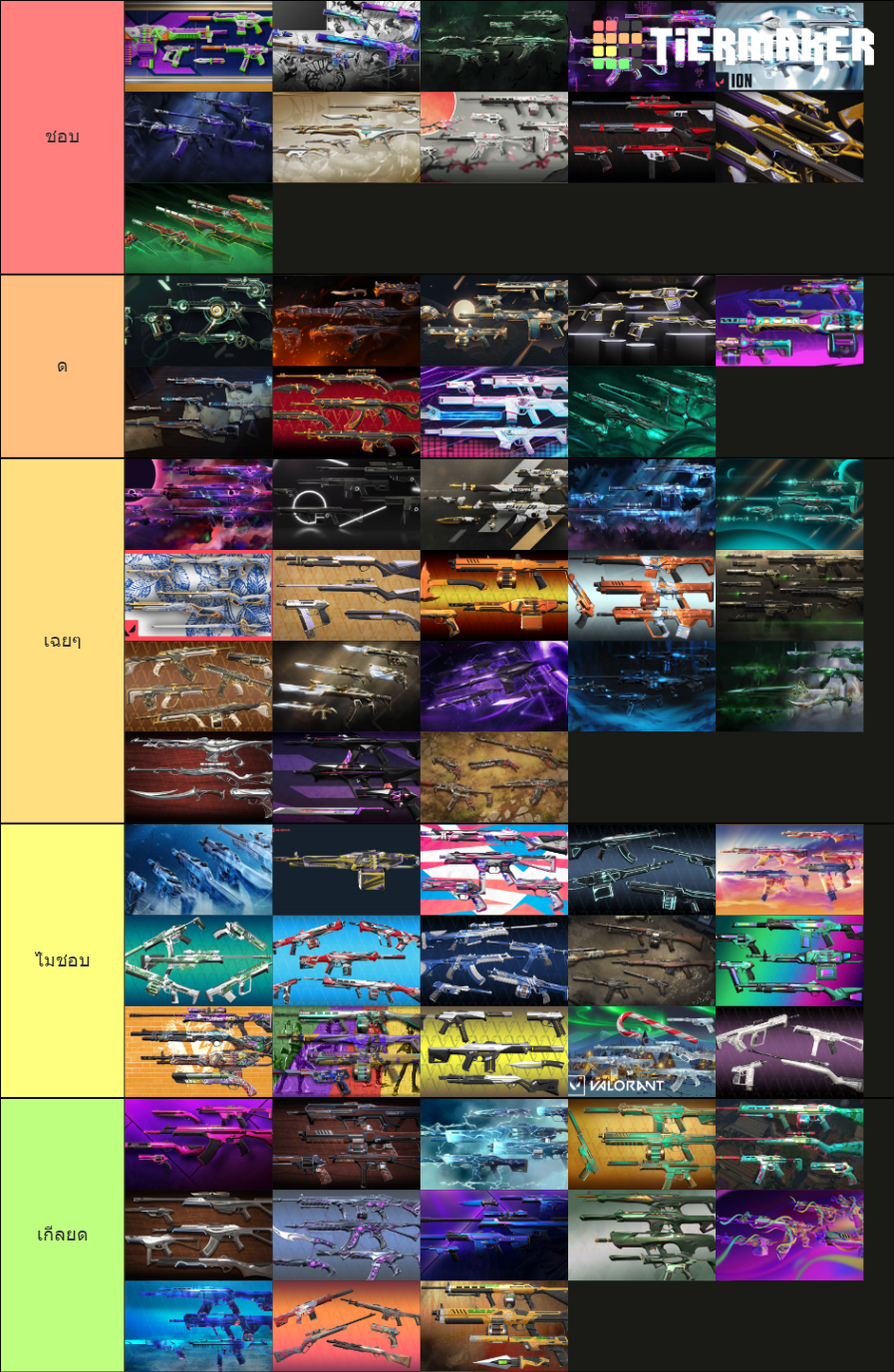 Valorant Skins (9/23/2021) Tier List (Community Rankings) - TierMaker