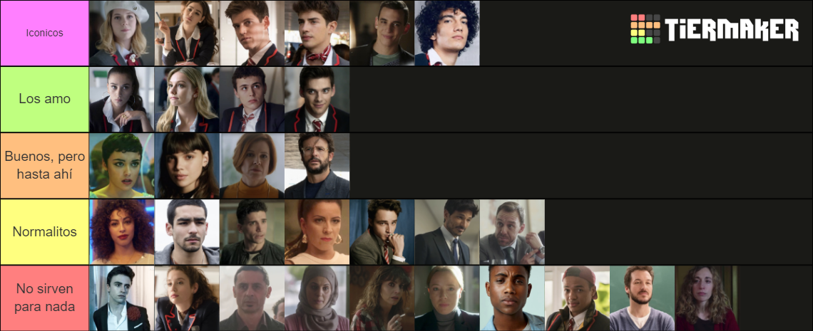 Characters from Elite seasons 1-4 Tier List (Community Rankings ...