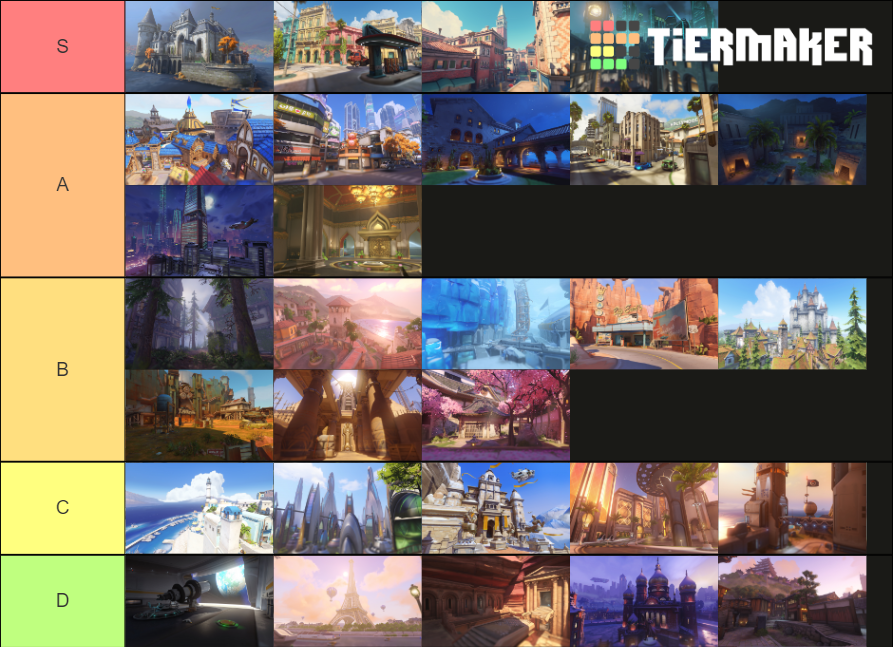 Overwatch Map (2021) Tier List (Community Rankings) - TierMaker
