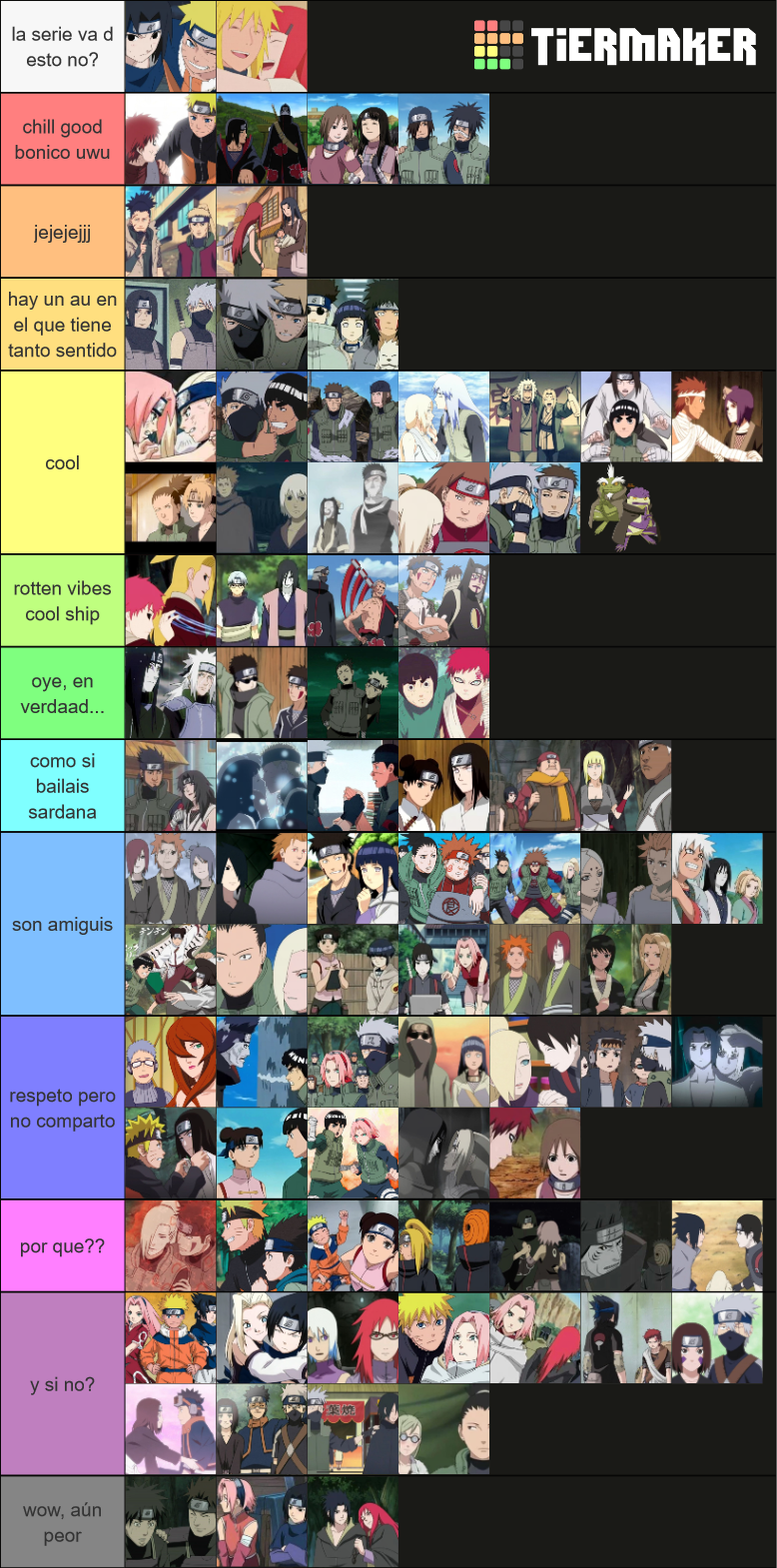 Naruto ships tier Tier List (Community Rankings) - TierMaker