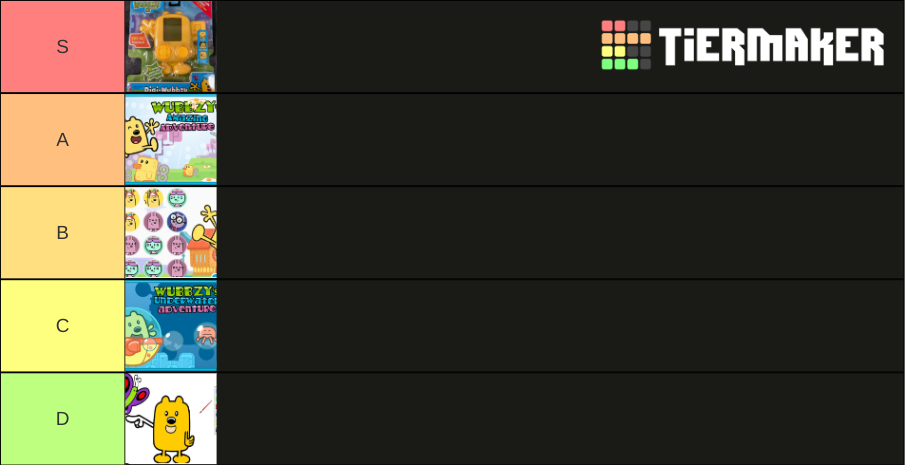 Wow! Wow! Wubbzy! Games I Played Tier List (Community Rankings) - TierMaker