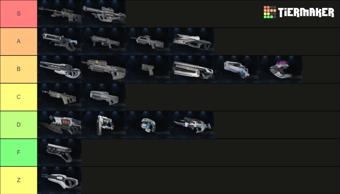 Halo Infinite Weapons Tier List (Community Rankings) - TierMaker