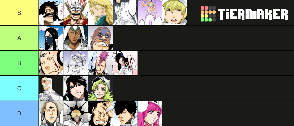Bleach Every Quincy Tier List (Community Rankings) - TierMaker